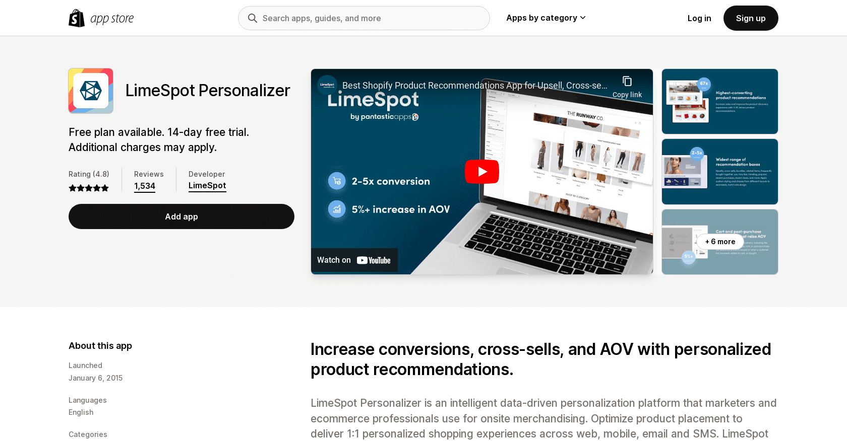 LimeSpot Personalizer