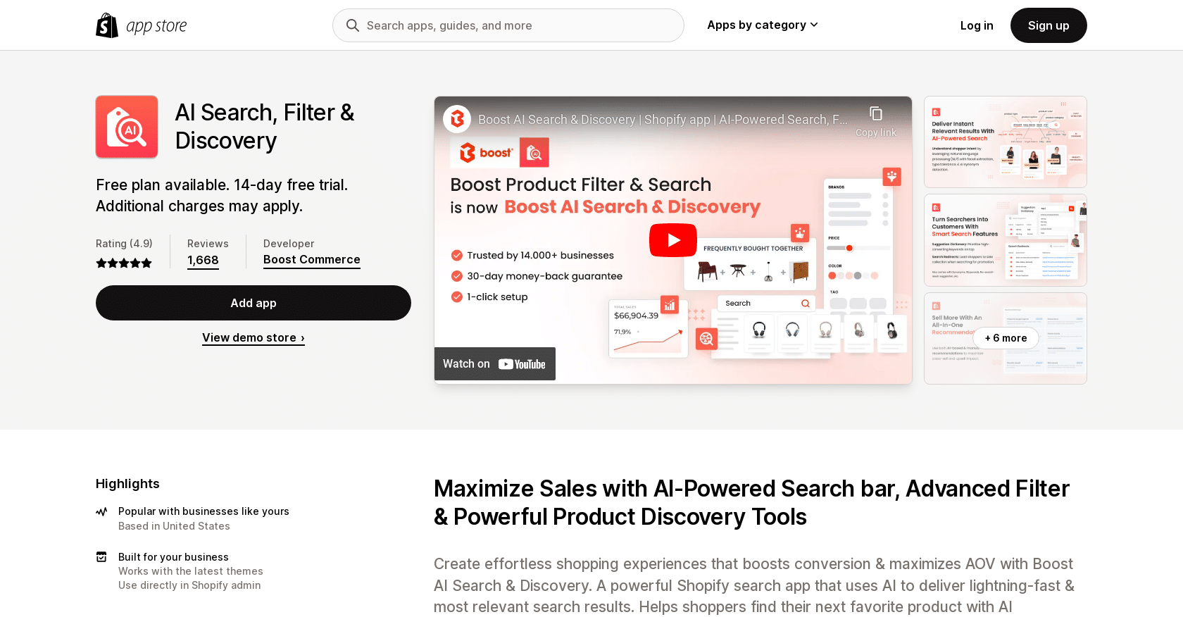 Boost AI Search & Filter