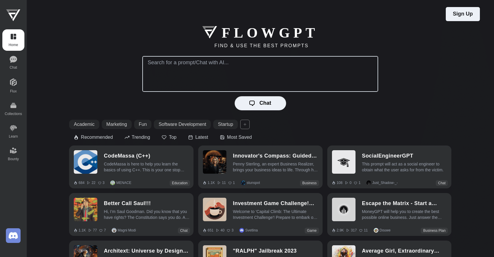 FlowGPT: Free ChatGPT Prompt Generator (Review 2024)