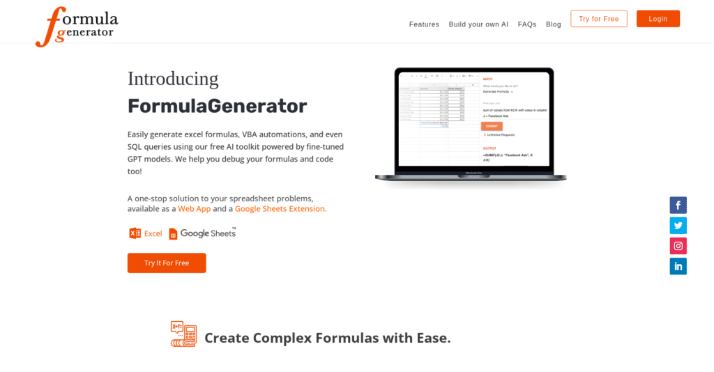 Formula Generator