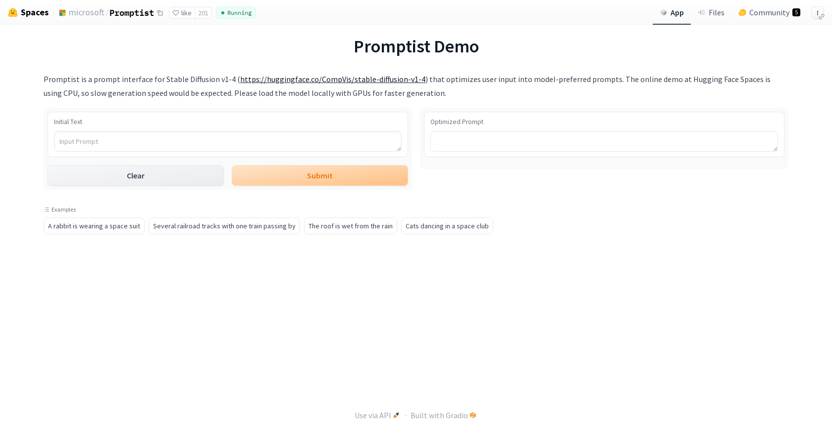 Promptist - Optimized Interface for Stable Diffusion v1-4