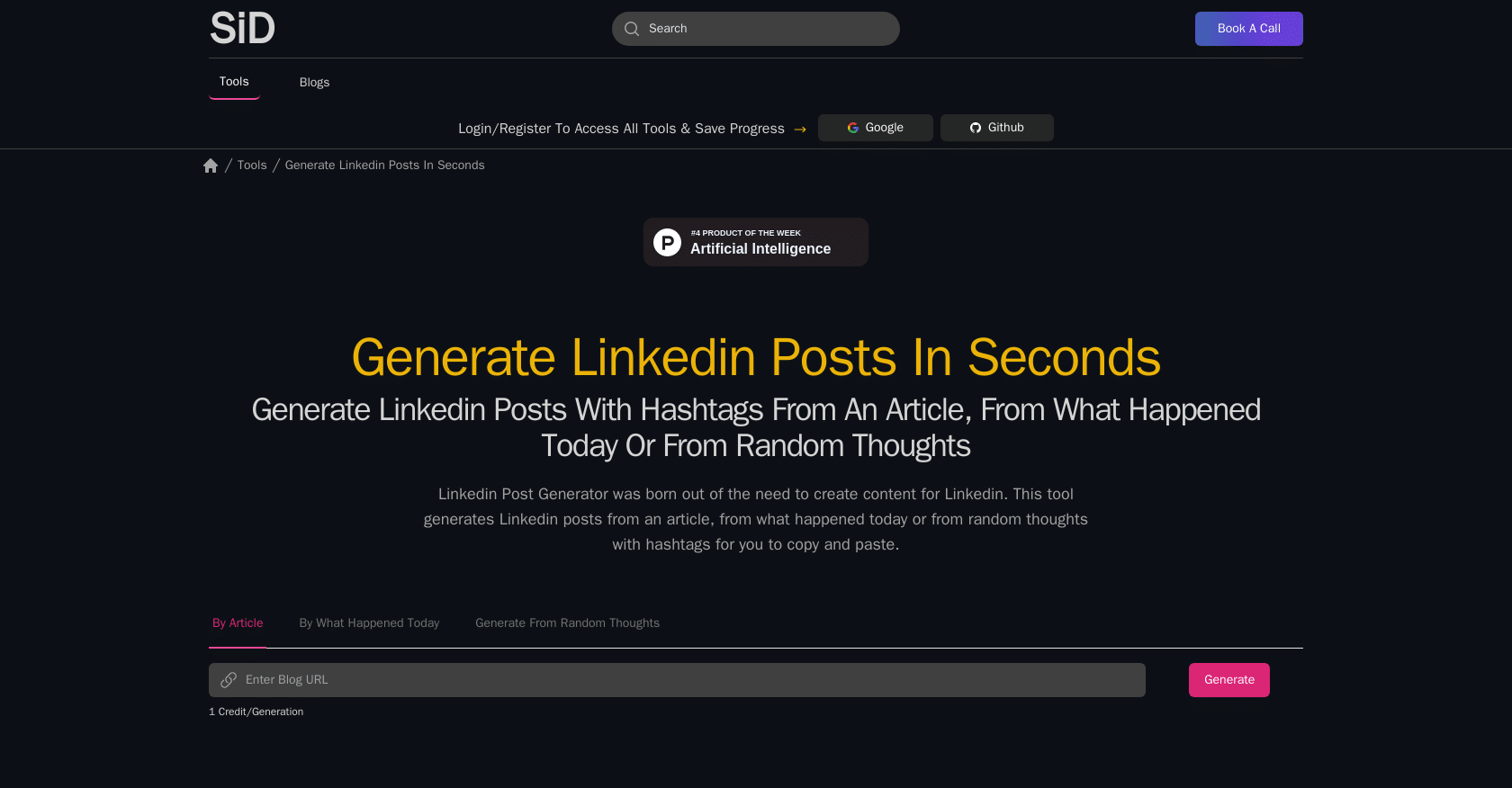 Linkedin Posts Generator