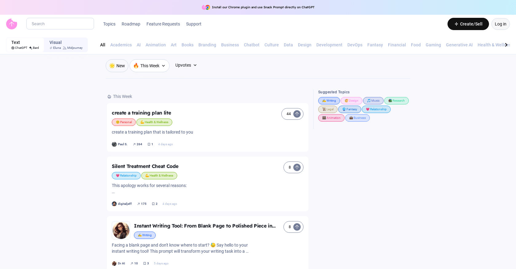 Snack Prompt | Best ChatGPT Prompt | Chrome Extension
