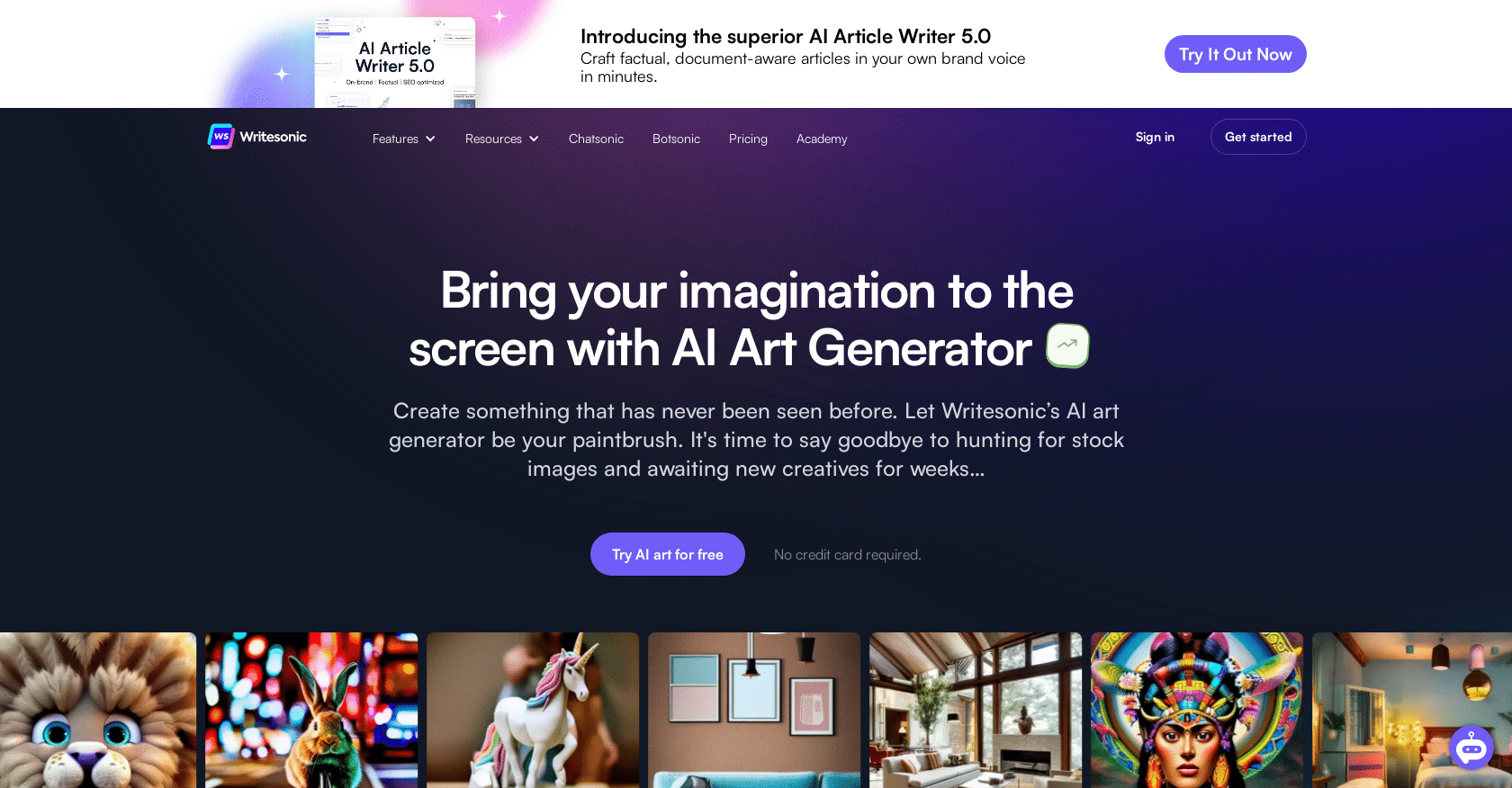 PhotoSonic: AI Art Generator