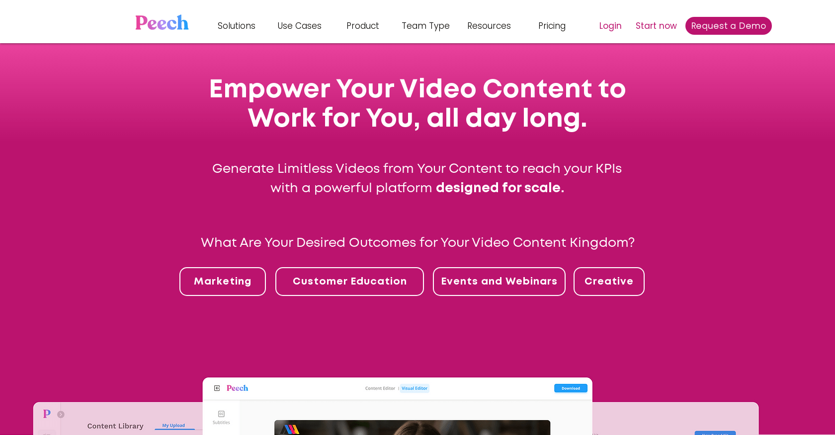 Peech AI: AI Video Editor for Marketing