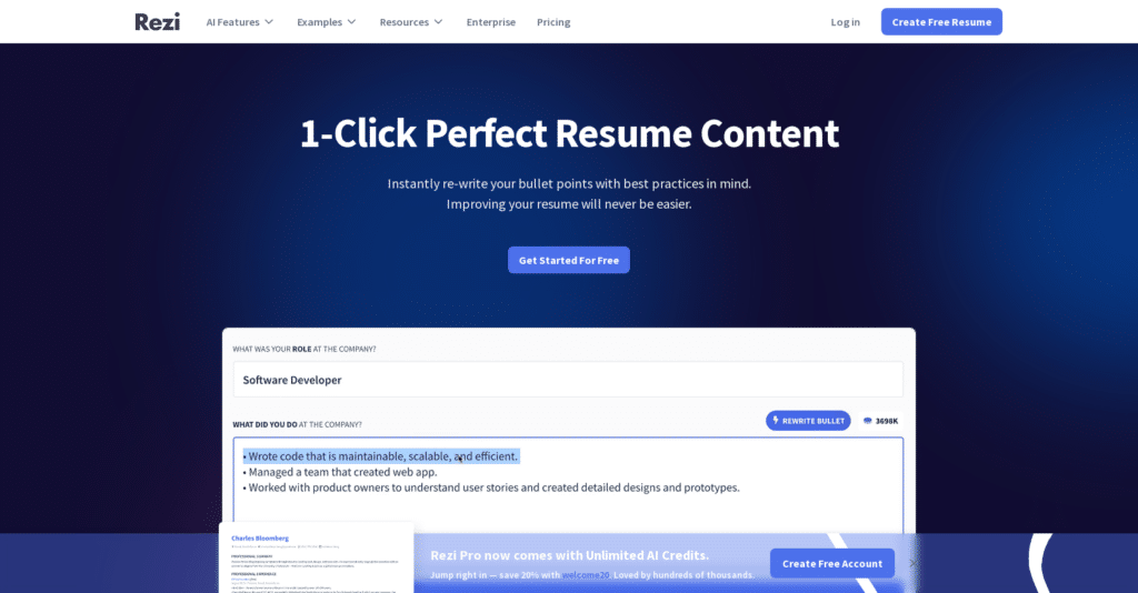 Rezi Resume - Best Tool Edit Your Resume ( Review 2024)