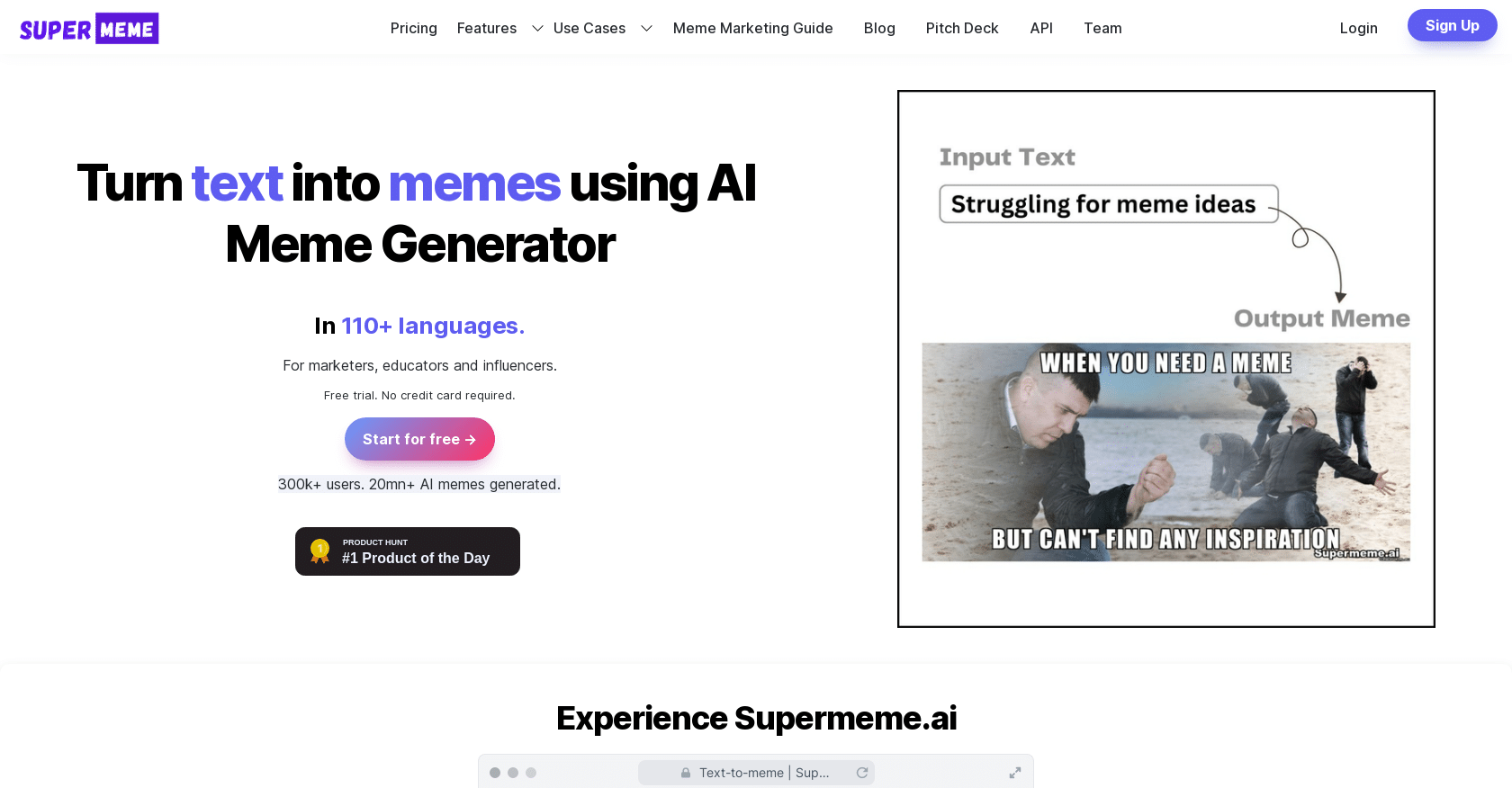 Supermeme: Free AI Meme Generator