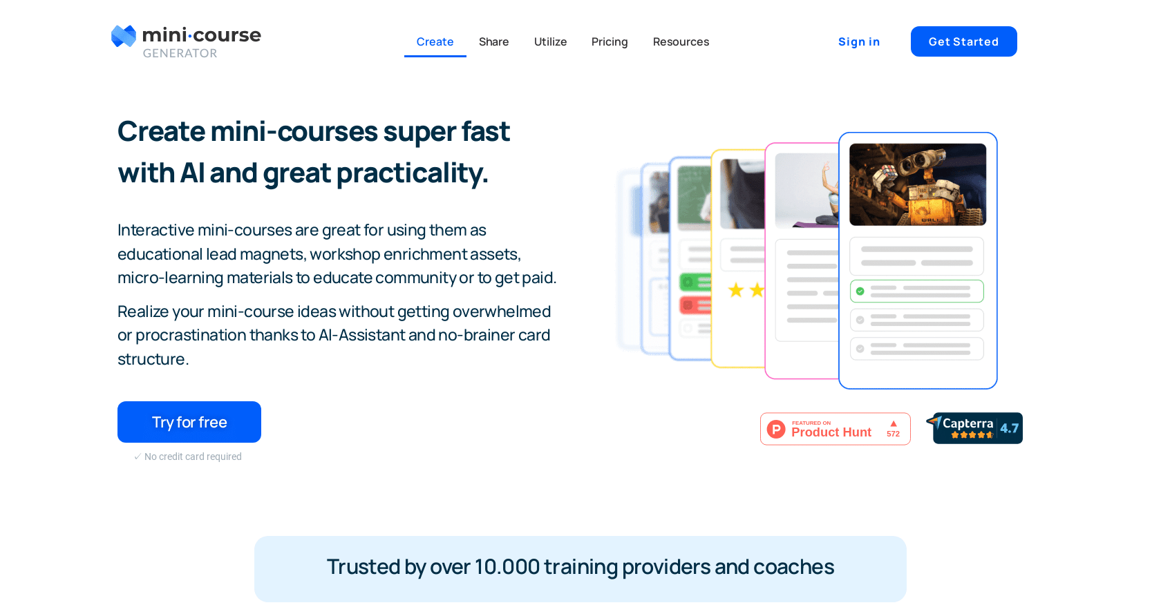 Mini Course Generator: (A Quick Review)