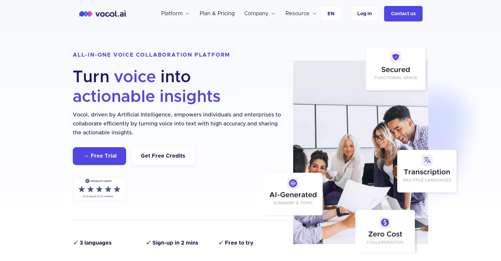 Vocol AI: Powerful Voice To Text Engine 2024