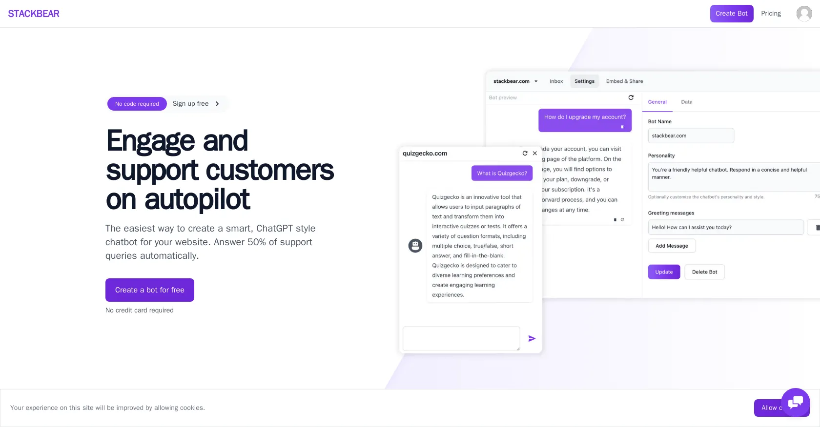 Stackbear AI: Enhance Customer Support with AI