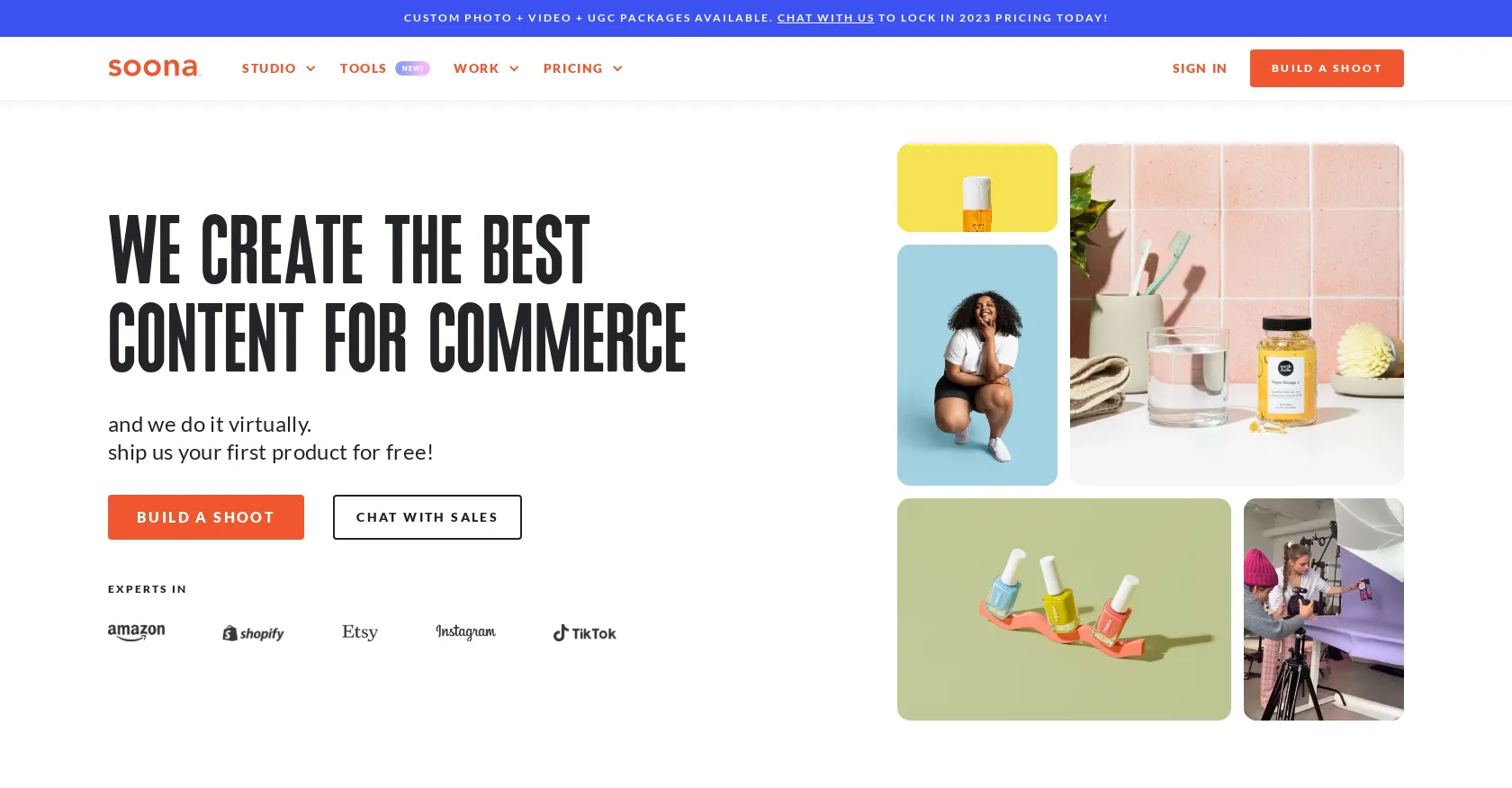 Soona Studios: eCommerce Product Photography