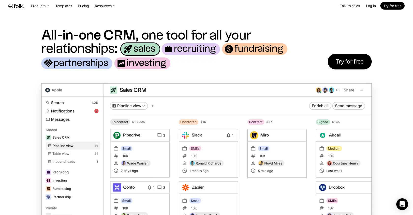 Folk CRM Assistant Review: Pricing, Features 2024