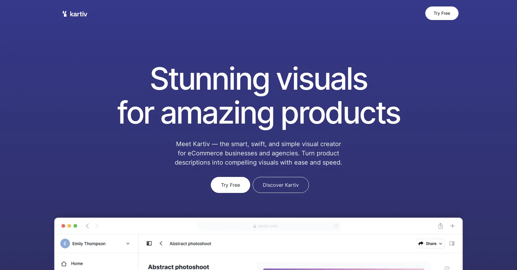Kartiv: Best Visual Content Generator for eCommerce
