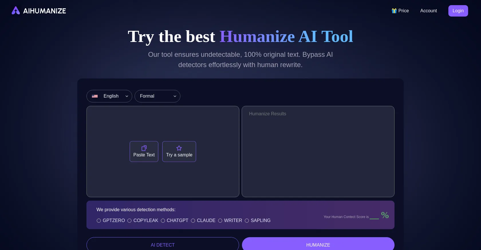 AI Humanize: Best Humanize AI Tool