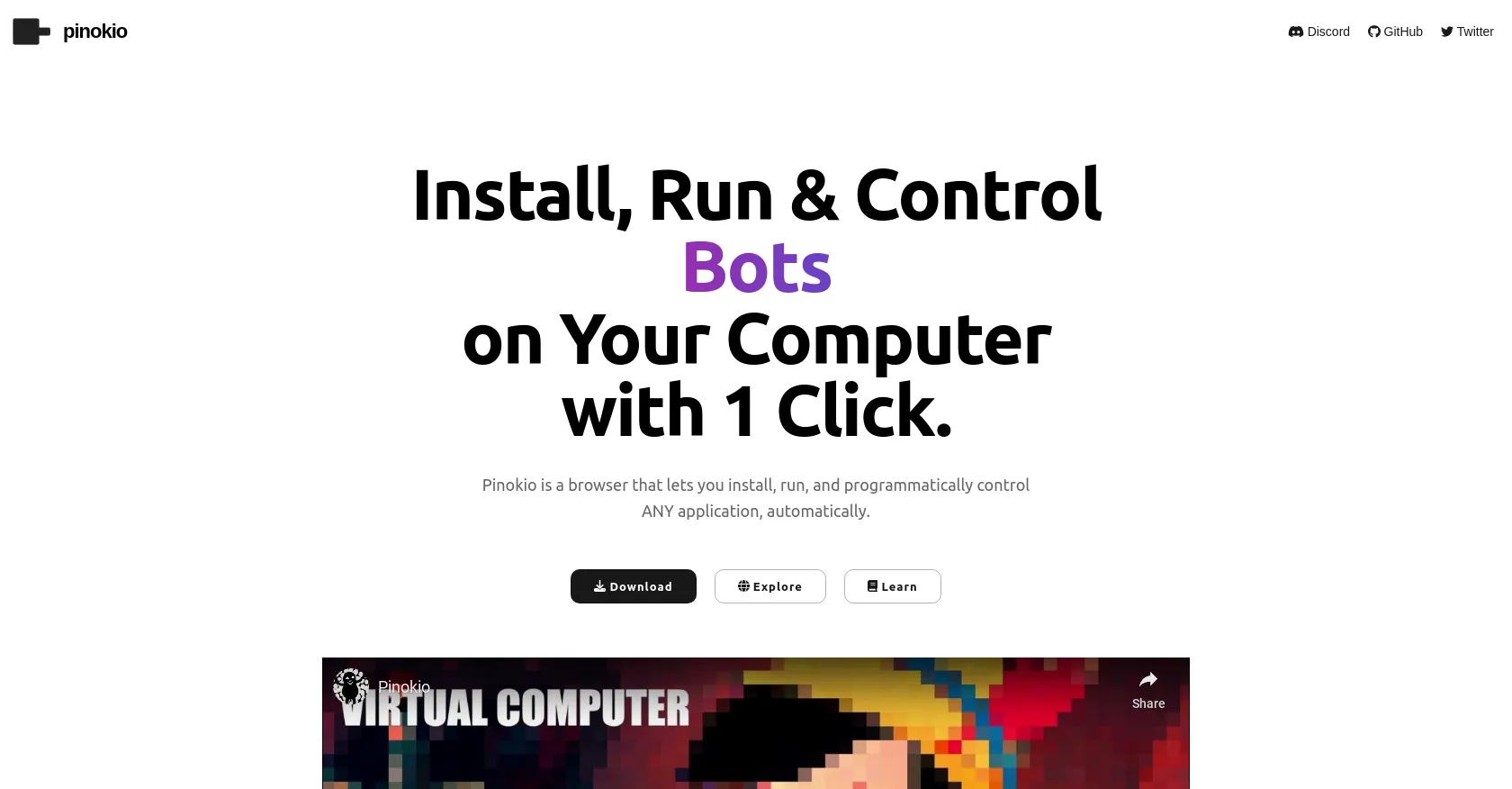 Pinokio: The Ultimate AI Browser Pinokio: The Ultimate AI Browser