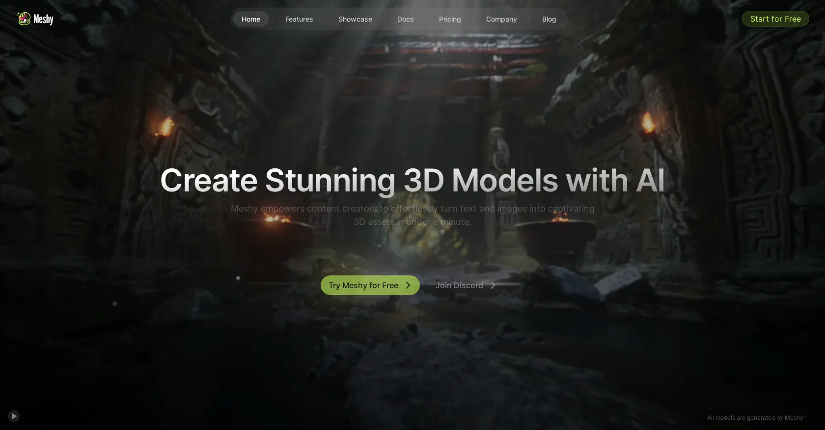 Meshy Ai Ai 3d Model Generator Free